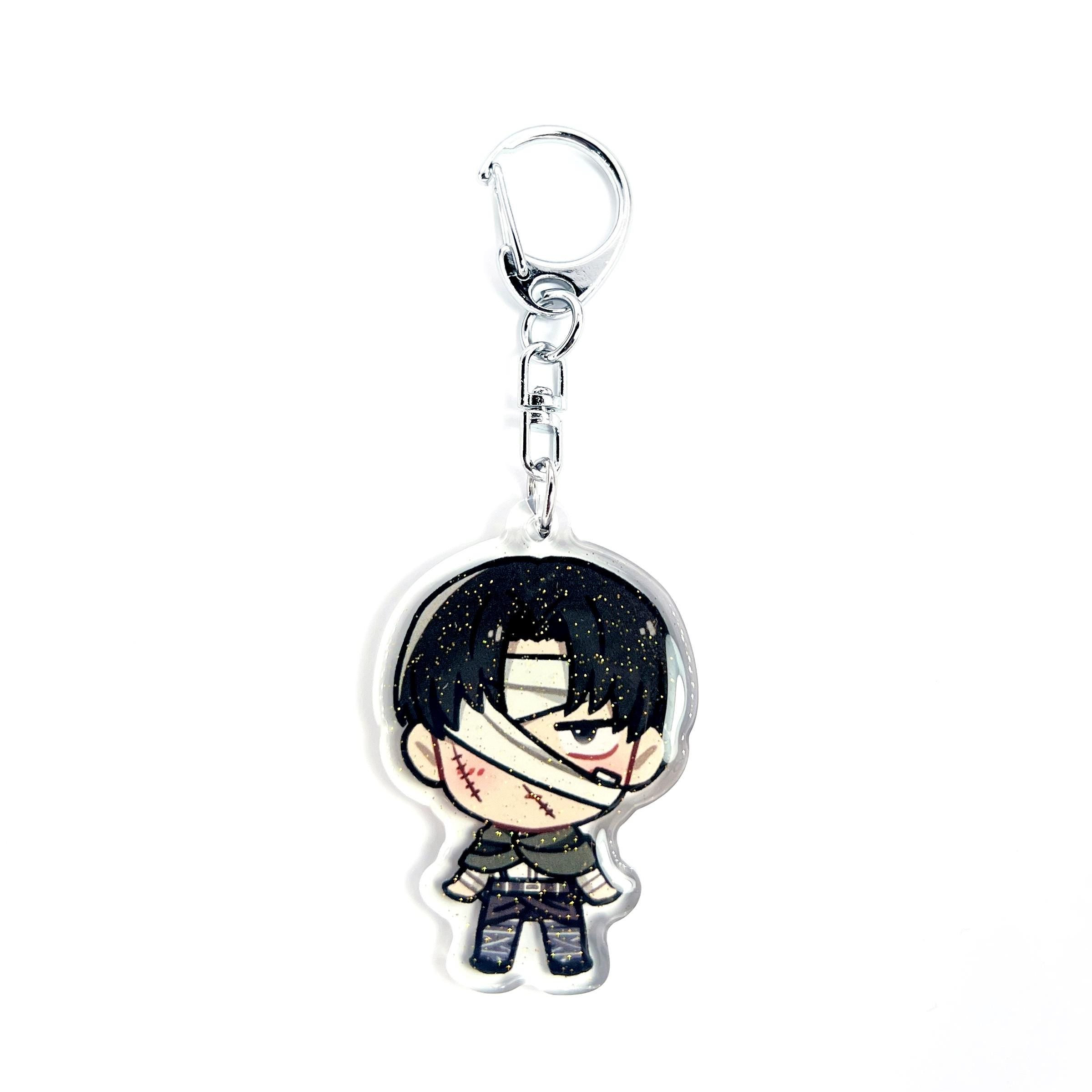 Levi Ackerman | Attack on Titan Acrylic Glitter Keychain – MoniqueHouse24